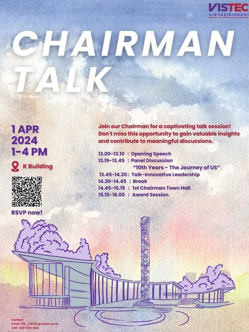 VISTEC: Vidyasirimedhi Institute of Science and Technology